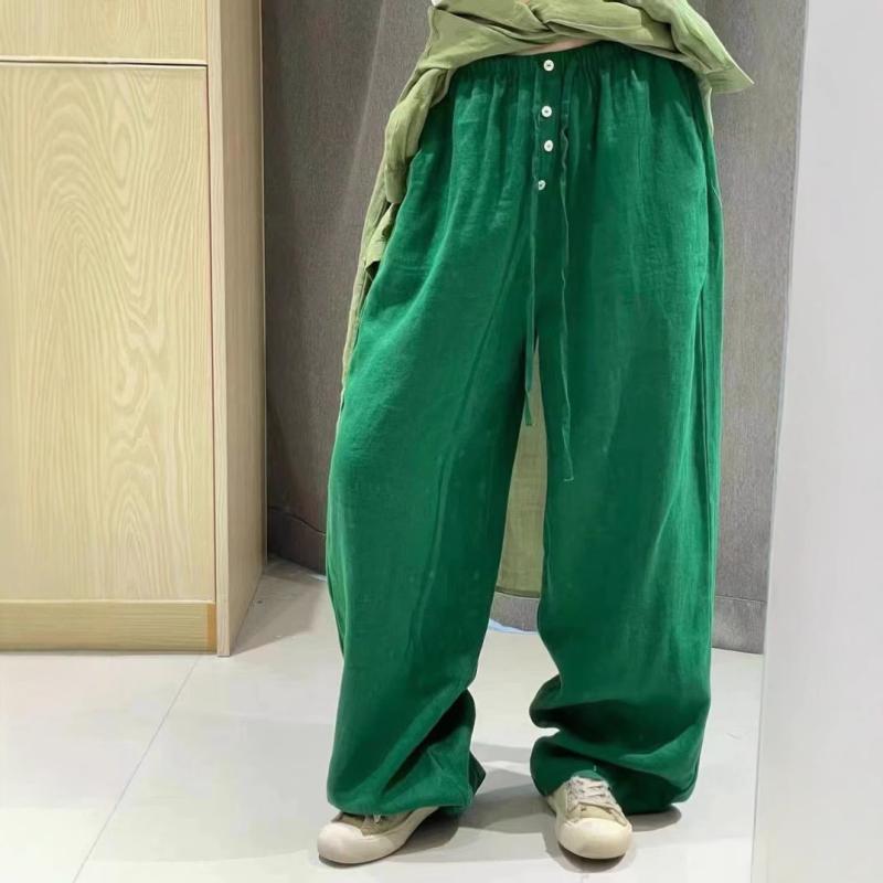 ・カテゴリ: 休闲裤・スタイル: 宽松型・主な素材: 麻100%・パンツ丈: ロング・ウエスト: ミッドライズ・カラー展開: 麻本、白色、天空藍、宝石藍、牛仔藍、绿色、青青绿、香草绿、薄荷绿、蒂芙尼藍、翡翠绿、藍色、肉粉、奶酪黄、黒色、姜黄...