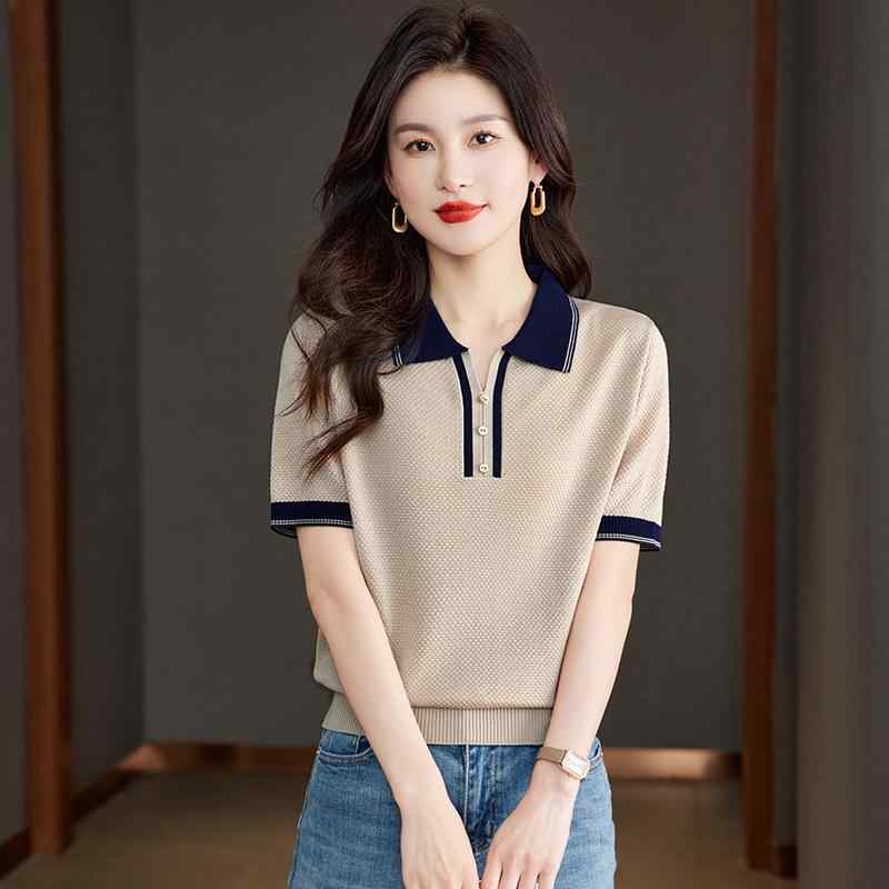 ・カテゴリ: Tシャツ・スタイル: 都市風・主な素材: 天絲95%以上、桑蚕絲30%以下・柄: 拼色・袖丈: 短袖・衣長: 普通款(50cm<衣長≤65cm)・ネックライン: 翻領・袖型: 常规款・版型: 宽松型・カラー展開: 白色、...