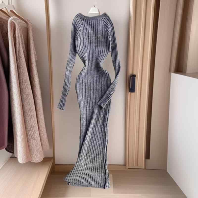 ・カテゴリ: 連衣裙・スタイル: 通勤風・主な素材: 氨纶30-50%・柄: 3D効果・スカート丈: 長スカート・スカート型: ストレートスカート・ネックライン: 立領・袖型: 泡泡袖・袖丈: 長袖・ウエスト: 高腰・カラー展開: 粉色、青...