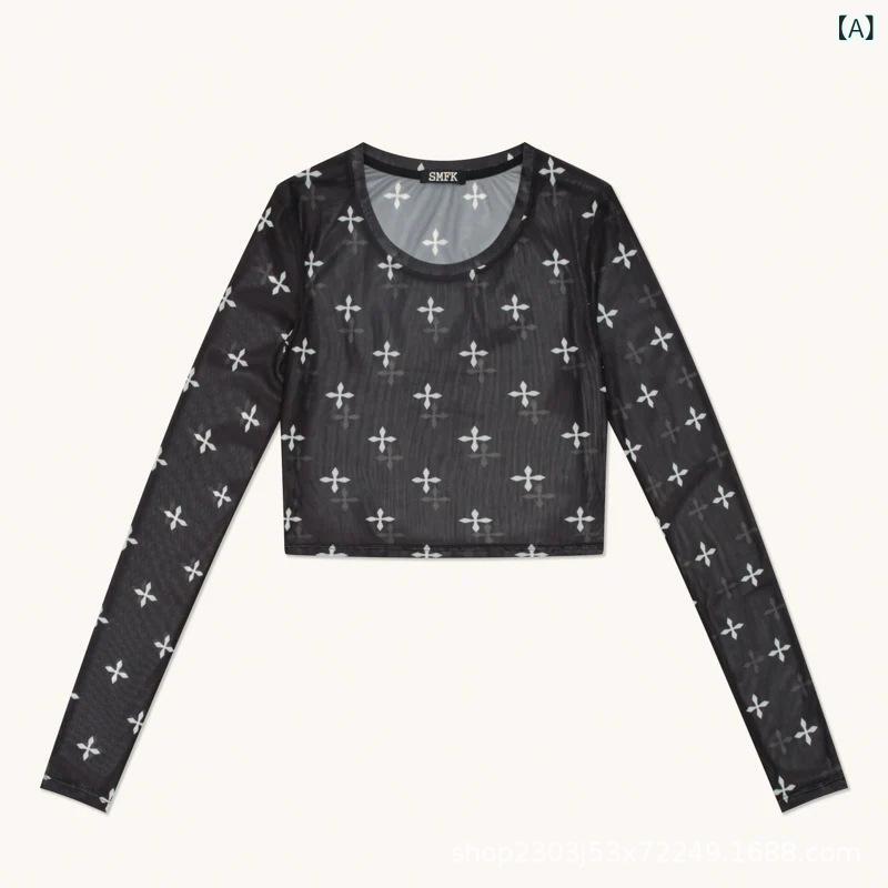 ・カテゴリ: Tシャツ・スタイル: 潮流風・主な素材: ポリエステル95%以上、他5%以下・柄: 十字花・袖丈: 長袖・加工: 免烫処理・版型: 修身型・衣長: 普通款(50cm<衣長≤65cm)・ネックライン: 圆领・袖型: 常规袖...
