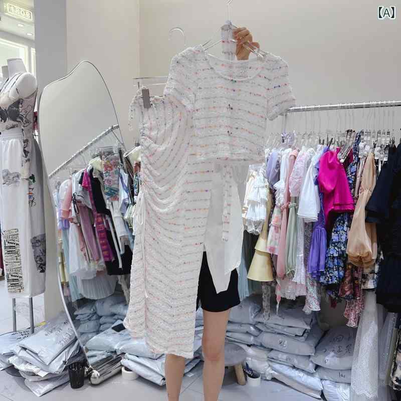 ・カテゴリ: スカートセット・スタイル: 通勤・主な素材: ポリエステル30-50%・カラー展開: ホワイト・サイズ展開: S、M、L・袖丈: 3/4袖
