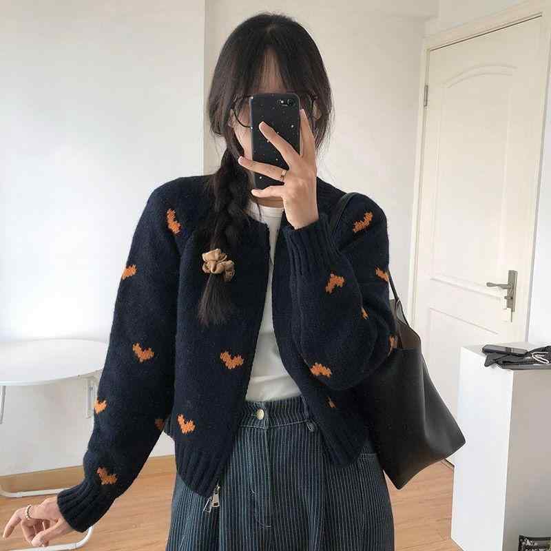 ・カテゴリ: 毛衣・スタイル: 日韓休間・主な素材: ポリエステル95%以上・柄: ハート・厚み: 中厚・組み合わせ: 単品・デザイン: ノースリーブ・版型: ルーズフィット・袖丈: 長袖・流行要素: 配色・ネックライン: ラウンドネック・...