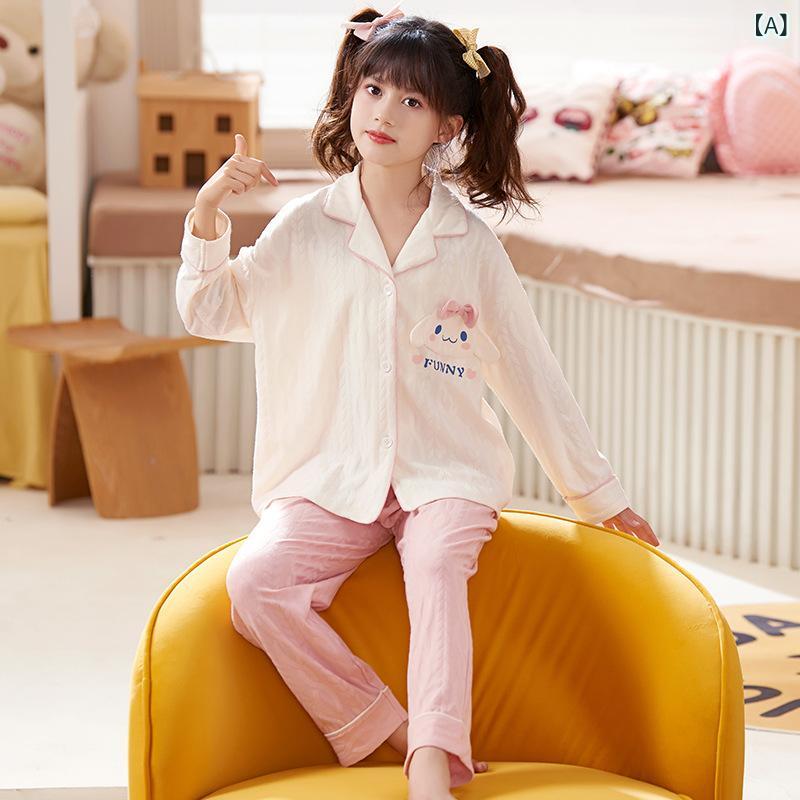 ・カテゴリ: 童家居服・適用性別: 女・主な素材: 綿100%・厚さ: 薄款・スタイル: 韓版・柄: 卡通・機能: 吸湿排汗・生地加工: 柔軟処理・適合季節: 春秋季、夏季、冬季、春季、秋季・要素: 運動、セットアップ、卡通、可愛い、カーデ...