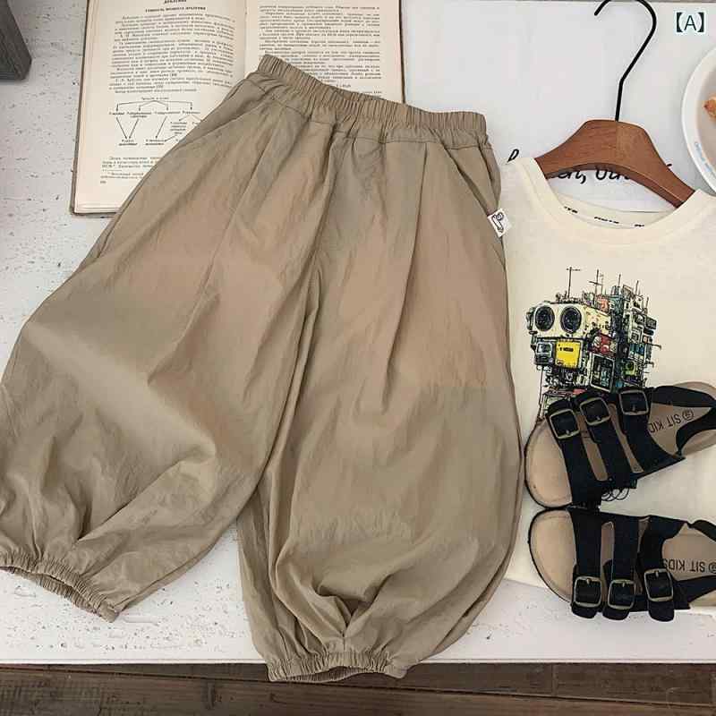 ・カテゴリ: 童裤・スタイル: 防蚊・主な素材: ナイロン100%・パンツ丈: 9分丈・性別: 男女共用・対象年齢: 3〜8歳・対象身長: 100〜140cm・パターン: その他・カラー展開: ライトカーキ、ミルクグリーン、ハイグレーを展開...