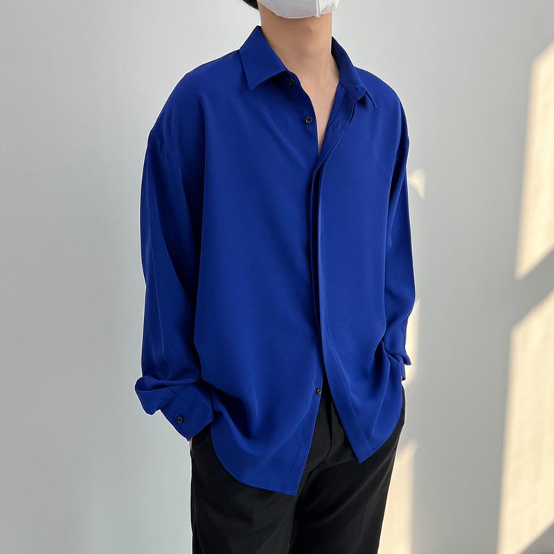 ・スタイル: 青春流行・款式: 开衫・版型: 宽松型・领型: 方领・袖长: 长袖・图案: 纯色・厚薄: 普通・主面料成分: 聚酯纤维（涤纶）91%-95%・适用场景: 休闲・颜色: 克莱因藍、黒色、白色・尺码: S、M、L、XL、2XL、3...