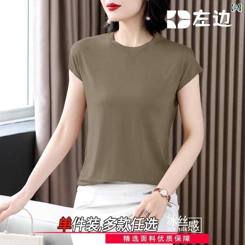 ・カテゴリ: Tシャツ・スタイル: 通勤・主な素材: ポリエステル100%・柄: 無地・袖丈: 短袖・衣丈: 普通・ネックライン: クルーネック・袖型: フリル袖・カラー展開: モカ、ブラック、ピンク、ホワイト、ワインレッド、マスタードイエ...