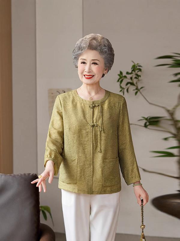 ・カテゴリ: シャツ・スタイル: ゆったり・主な素材: 天絲95%、スパンデックス5%・柄: 無地・袖丈: 長袖・ネックライン: ラウンドネック・袖型: スタンダードスリーブ・カラー展開: ブラウン、グリーン・サイズ展開: XL、2XL、3...