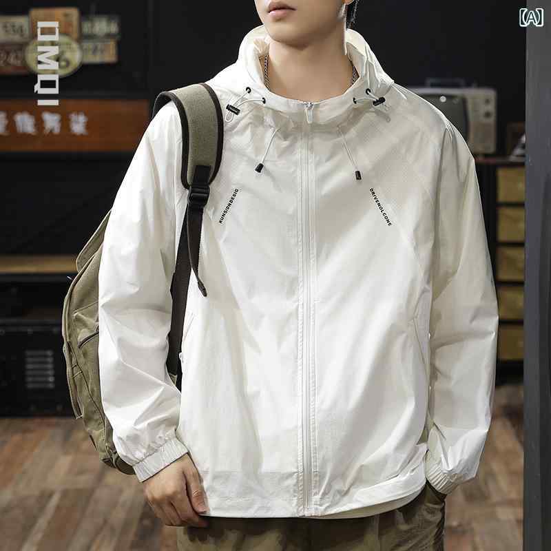 ・スタイル: 簡約・カラー展開: 白色、卡其色、黒色・サイズ展開: M、L、XL、2XL、3XL・流行元素: 英文字母・機能: 紫外線防止・スタイル分類: ファッショントゥコミン・フード: あり・主な素材: ポリエステル