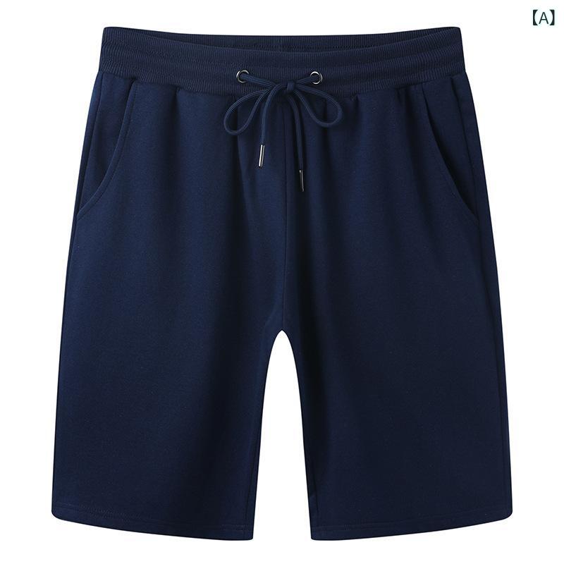 ・主な素材: 毛圈布、綿80%・丈: 5分丈・カラー展開: 紺色、黒・サイズ展開: S、M、L、XL、2XL、3XL、4XL・パンツタイプ: ストレート・伸縮性: なし・スタイル: スポーツ