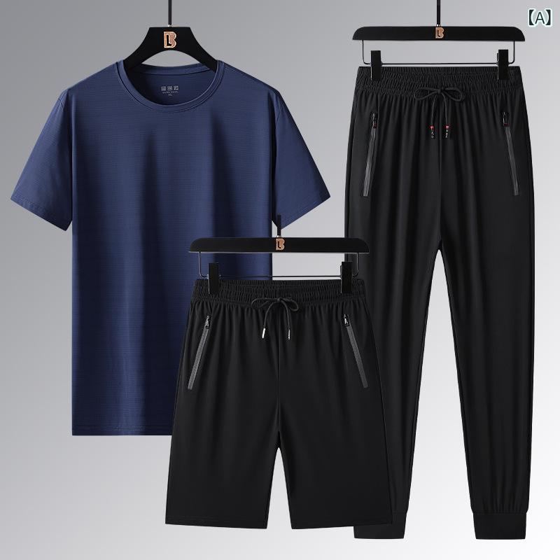 ・カテゴリ: 男式休闲套装・スタイル: 運動・厚さ: 薄款・パンツ丈: 短裤・トップスタイル: Tシャツ・袖丈: 短袖・フード: なし・主な素材: 锦纶/尼龙88%