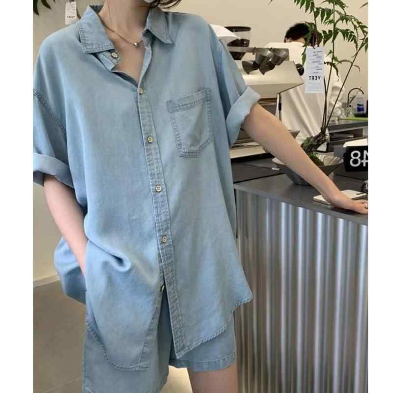 ・スタイル: 休闲・主な素材: 涤纶（聚酯纤维）・素材含有率: 90%（含）-95%（不含）・柄: 纯色・パンツ丈: 三分裤・流行要素: 拼接・袖丈: 五分袖・袖型: 常规袖・カラー展開: 图片色・サイズ展開: M,L,XL,2XL,3XL...