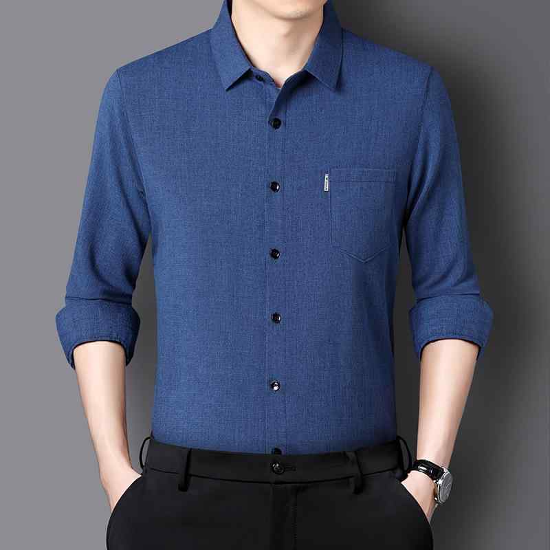 ・カテゴリ: シャツ・スタイル: 軽熟カジュアル・主な素材: ポリエステル31-50%・素材機能: 透気、高伸縮、ノーアイロン・生地糸数: 80s・袖丈: 長袖・柄: 無地・厚み: 普通・詳細デザイン: ポケット・適用シーン: 日常・カラー...