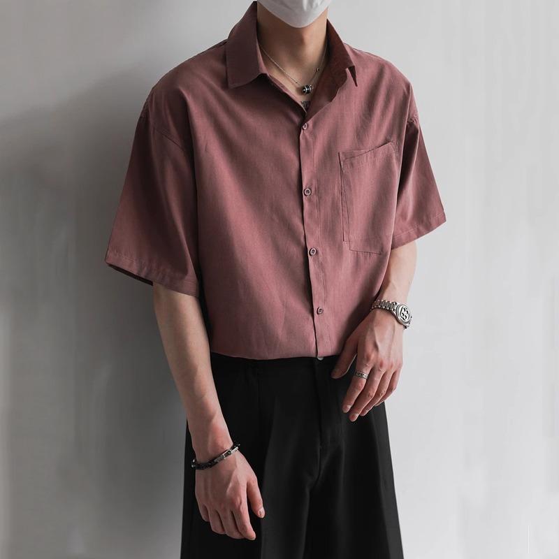 ・スタイル: 青春流行・款式: 开衫・版型: 修身型・领型: 立领・袖长: 短袖・图案: 纯色・厚薄: 薄款・款式细节: 辑明线・主面料成分: 麻51-70%・颜色: 粉色、咖绿・尺码: M(45-55kg)、L(55-65kg)、XL(6...