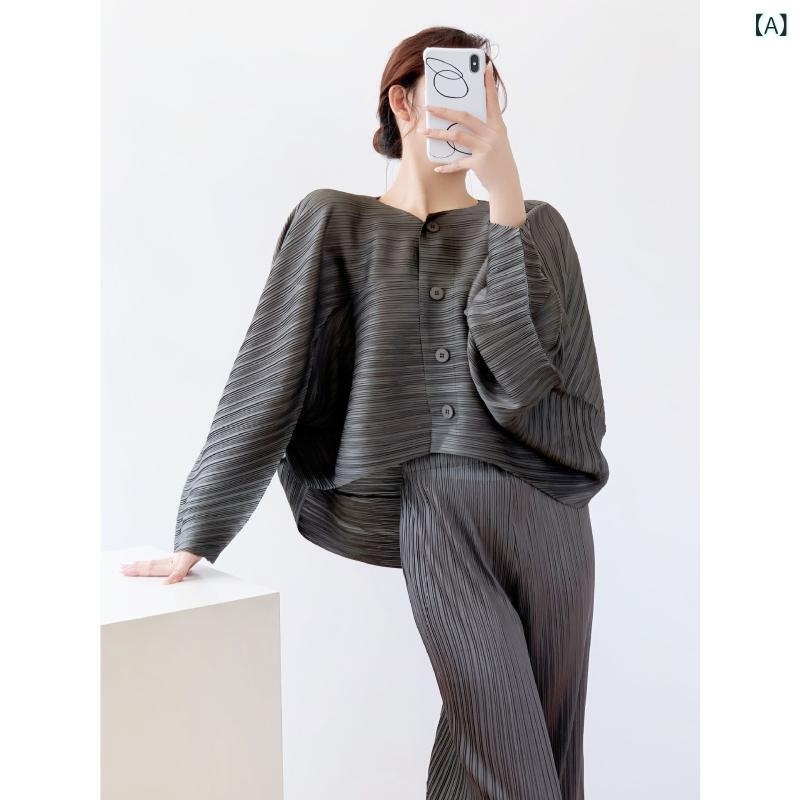 主な生地構成: ポリエステル（ポリエステル繊維）バージョン: ルーズタイプ服の長さ: 通常スタイル（50cm<長さ≦65cm）発売年・発売時期: 2025年夏色: Green,グレー,コーヒー色,黒サイズ: ワンサイズ商品番号: L1...