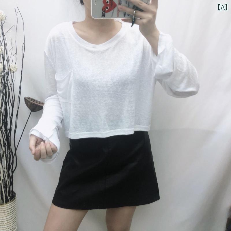 生地名: 他のパターン: 他のスタイル: 他の,YUJIEFENG袖丈: 長袖職人技: 他の商品番号: 596839811014ブランド: 他のバージョン: スリムフィット服の長さ: 超ショートスタイル（≤40CM）襟のタイプ: ラウンドネ...