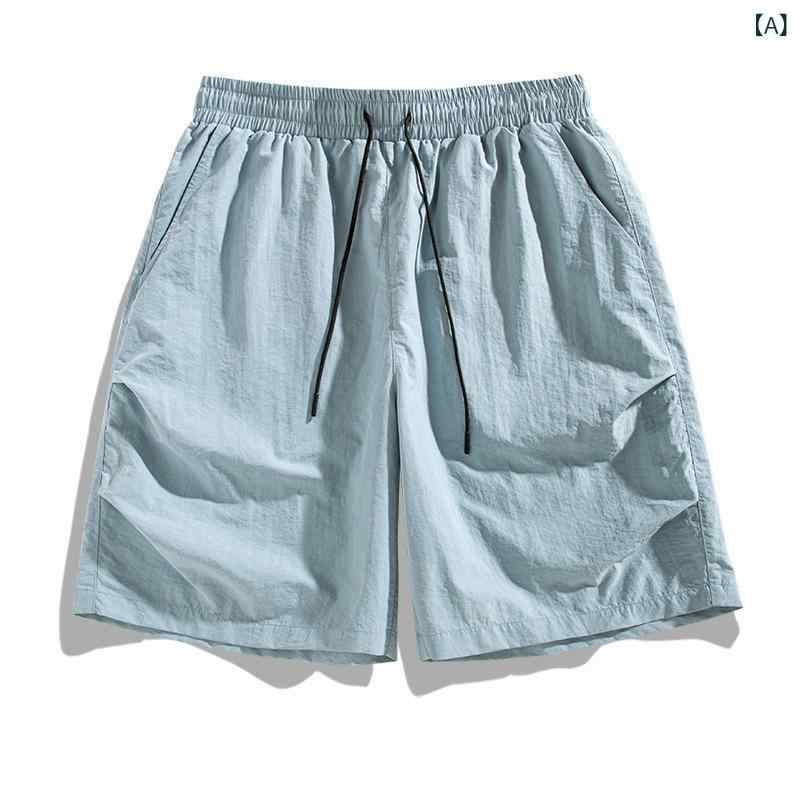 供給カテゴリー: スポット発売年と季節: 2025年夏生地名: TASLANパンツ丈: ショーツ主な生地構成: ナイロン適用シーズン: Summer色: グレーブルー,黒,アーミーグリーン,カーキ,濃い灰色,ブラック（テクスチャードレザーパ...