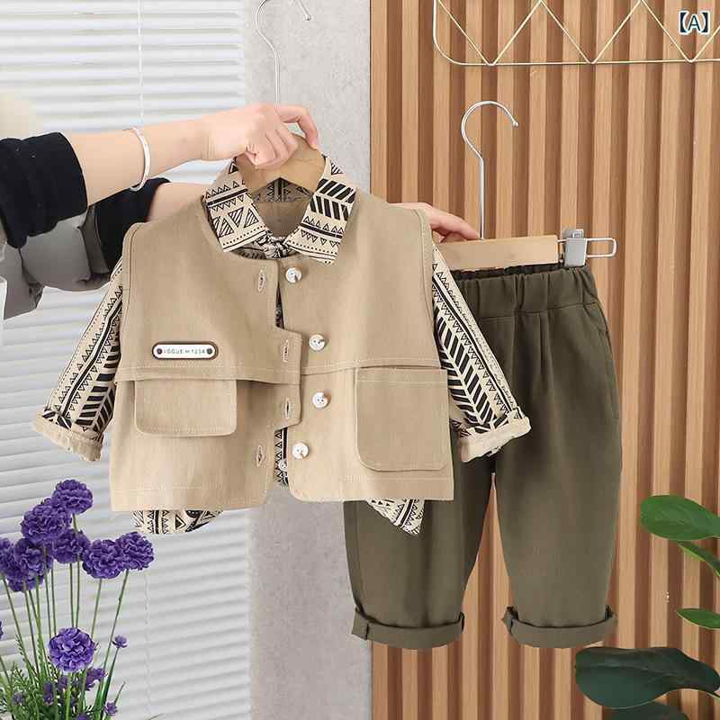 貨物番号: SJソースカテゴリ: 現物適用性別: 男スタイル: レジャーセットタイプ: ズボンセットセット件数: スリーピースギフトボックスの内容: アパレル産地: 浙江省年齢層に適しています: 子供 (1 ~ 3歳、80 ~ 100cm)...