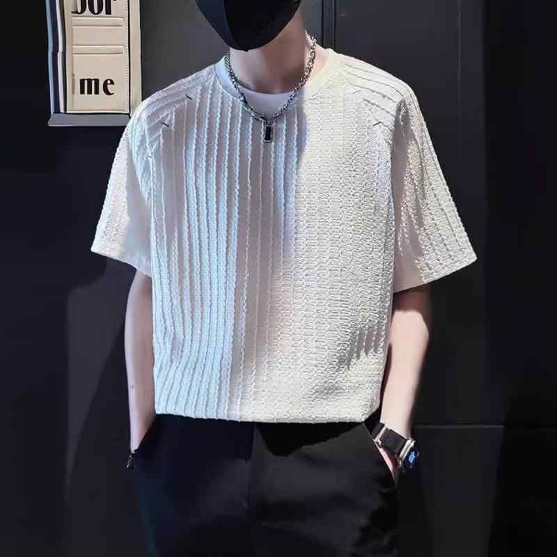 ・カテゴリ: Tシャツ・スタイル: カジュアル・主な素材: ポリエステル、綿混紡（主素材含有量71%-80%）・柄: ボーダー、プリント・シルエット: ルーズフィット・ネックライン: クルーネック・袖丈: 半袖・袖型: レギュラー・厚さ: ...