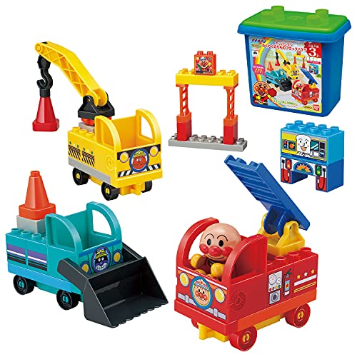 わくわくのりもの・マルチカラー 1個 (x 1) VVGa3259・・Style:わくわくのりものPatternName:単品・いろいろなのりものを作って楽しい♪「アンパンマンわくわくのりものブロックバケツ」が登場！・お子様が大好きなはたら...