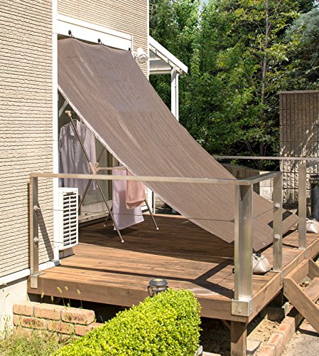 2)旧品・4) モカ 6) 2×3m JWP-W30M・・Color:4) モカSize:6) 2×3m・急な雨も日射しも防ぐダブル効果のシェード。降りこみ軽減、雨ガード、視線カット、レジャーにも。日よけシェードに「雨よけ」機能をプラスしま...