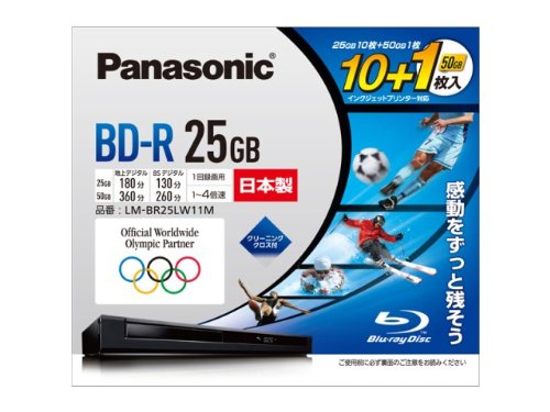・ LM-BR25LW11M説明 25GB×10枚セットに50GBディスクを1枚プラス。「汚れ・指紋・傷・打痕」に強い「タフコート」。高剛性「ハードコート層」+高弾性「カバー層」のW保護膜が「汚れ+指紋」+「傷・打痕」に対して強いW効果を発...