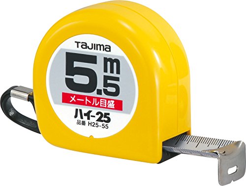 幅25mm・白 5.5m H2555BL・・Size:5.5mStyle:幅25mm・●移動爪●フリータイプ●JIS1級●片面目盛(テープ幅13・16mm) 両面目盛(テープ幅19mm以上)●455mmピッチ表示:あり(テープ幅16mm以上...