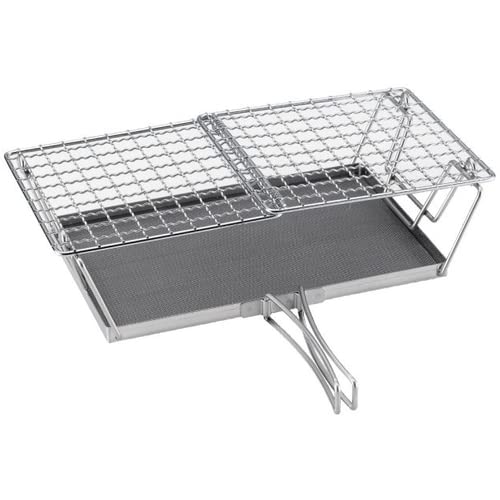 ミニマリスト・マルチ 660072・収納サイズ：200x130x19mm・重量：290g説明 [商品スペック] ●サイズ : 収納時：約200×130×19mm ●材質 : フレーム：特殊耐熱鋼FCHW2 上網：鉄・クロームメッキ ●重量 ...