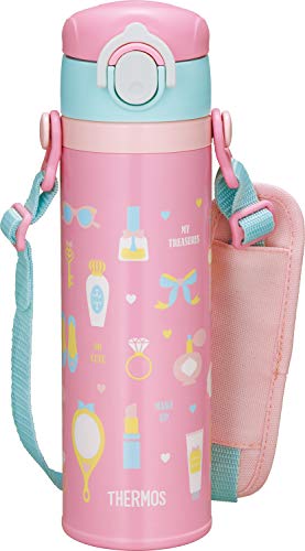 マグ・ピンク 500 ml JOI-500 P・・Color:ピンク・ストラップ付きキッズ向けケータイマグ。肩からさげられるので、お出かけ時にも持ち運びしやすい！・サイズ(約):幅8×奥行7.5×高さ23cm、本体重量(約):300g、容量...