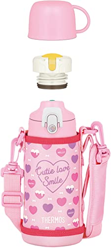 ・ピンクホワイト 600 ml FJJ-601・・Color:ピンクホワイトSize:600 ml・直接飲める保冷専用スポーツボトル、コップと中せんを付けて、保温・保冷対応のステンレスボトルにもなる2ウェイボトル。専用ポーチ付き・サイズ(約...