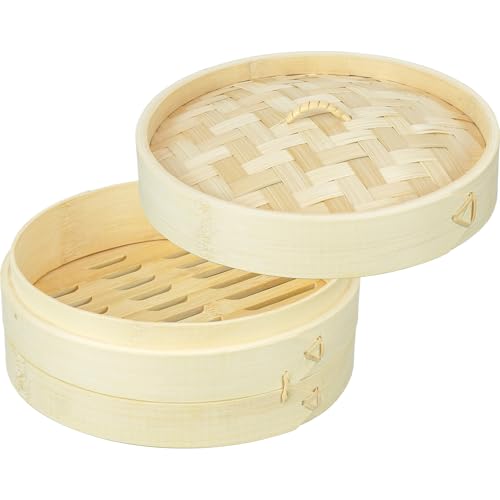 竹製せいろ20cmベージュ/-/RE-7763・Style:竹製せいろ20cm・パッケージ個数:1・商品サイズ(約):幅20.5×奥行20.5×高さ10cm・商品重量(約):320g・材質:竹・もち米375g(約2.5合)を蒸すことができま...