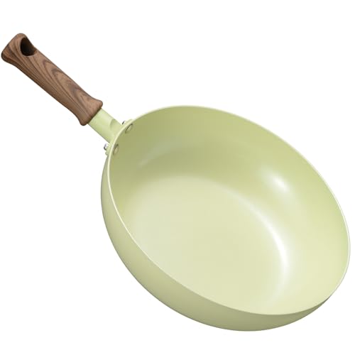 いため鍋28cmグリーン/-/RB-3525・Style:いため鍋28cm・パッケージ個数:1・商品サイズ(約):幅44×奥行28.5×高さ11cm・商品重量(約):800g・本体:アルミニウム合金、内面・外面:セラミック塗膜加工、はり底:...