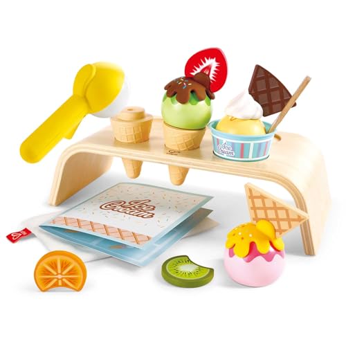 おままごとアイスクリームショップ/-/E3217・Color:おままごとアイスクリームショップ・アイスクリームショップアイスクリーム屋さんごっこが楽しめるおままごとセット！〈br〉●コーンとカップ、4種類のアイスクリームと8種類のトッピング...