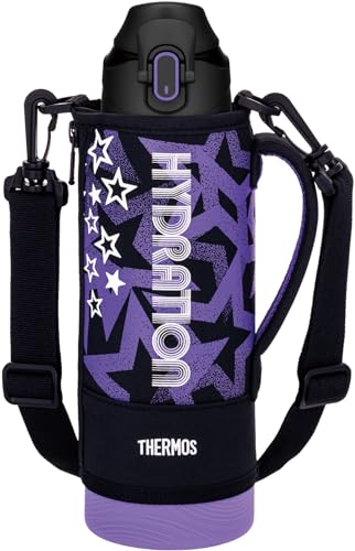 ワンタッチブラックパープル/1000 ml/FJS-1000F BKPL・Color:ブラックパープルSize:1000 ml・パッケージ個数:1・一気に素早く水分補給! ゴクゴク飲める飲み口採用。ポーチにすべりにくいグリップサポート付き。...