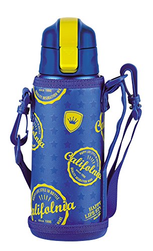 直飲み・ブルー 0.6L HB-2797・・Size:0.6LColor:ブルー・サイズ:(約)幅8×奥行9×高さ24.5cm、口径4.5cm・材質:内びん/ステンレス鋼、胴部/ステンレス鋼(アクリル樹脂塗装)、ふた栓・キャップ/ポリプロピ...