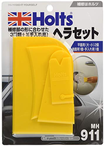 不明/-/MH911・パッケージ個数:1・4種類のヘラセット! あらゆるパテ作業が楽に出来ます!・【特長】スクレーパー(ヘラ)セットは多様な作業に対応出来るように形状を A. 平面用 B. 曲面用 C.平面用(小) D. 手入れ用ヘラの4種...