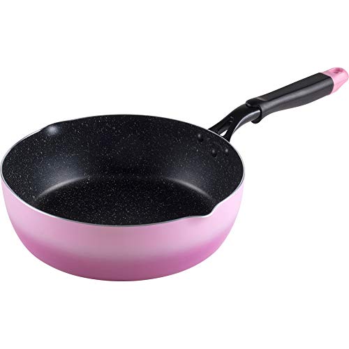 ピンクグラデーション/26cm/RA-9722・Size:26cm・パッケージ個数:1・商品サイズ:約 幅47×奥行27.3×高さ11.5cm、重量:約670g・鍋の高さ:8.1cm・本体:アルミニウム合金、内面:ふっ素樹脂加工、外面:焼付...