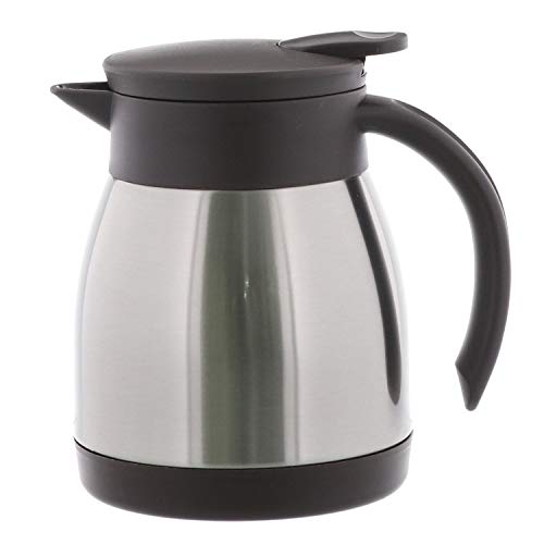 モダンステンレス/0.5L/ND-4241・Size:0.5L・パッケージ個数:1・サイズ:幅14.5×奥行11×高さ15cm・材質:本体内側/18-8ステンレス鋼、本体外側/ステンレス鋼(アクリル樹脂塗装)、口金・ハンドル・ふた栓/ポリプ...