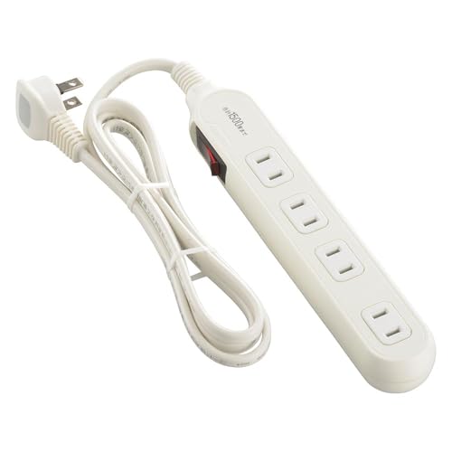 ホワイト/4個口/HS-TB415W22・パッケージ個数:1・【 特 長 】　◆一括集中スイッチ兼用過電流防止ブレーカー付き　◆コンセント周りに熱に強いPBT樹脂使用　◆丈夫な二重被ふくコード　◆耐トラッキング絶縁カバー付きLプラグ　◆AC...