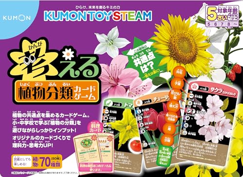 植物分類カードゲーム考える植物分類カードゲーム/-/TS-40・植物の共通点を集めるカードゲーム。小・中学校で学ぶ｢植物の分類｣を遊びながらしっかりインプット。オリジナルのカードも作れ、理解力・思考力アップ。・掲載植物は70種類。紙製のカー...