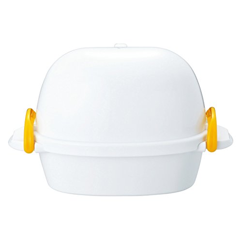 ホワイト/2個用/RE-277・PatternName:ゆで卵2個用・パッケージ個数:1・メーカー型番: RE277・本体: ポリプロピレン・耐熱温度120℃、耐冷温度20℃・目皿、蓋内側材質: アルミニウム(アルマイト加工)・寸法:約全幅...