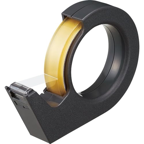 ハンディブラック/-/T-SM200D・パッケージ個数:1・【寸法】27×142×103mm・【対応テープ】大巻き【色】黒・切り口がまっすぐキレイなテープカッター・セロハンテープ以外にPPテープなどもよく切れる・刃はテープののりが付きにくく...