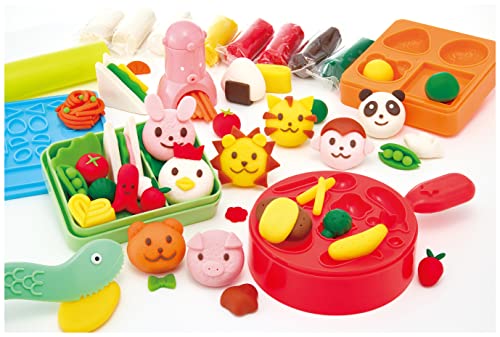 おべんとうセットしろx3本、あかx2本、きいろx1本、みどりx1本、ちゃいろx1本/-/4971404320420・Style:おべんとうセット・パッケージ個数:1・ねんDo！のねんどは小麦と塩で作られているので、小さいお子様でも安全に遊ぶ...