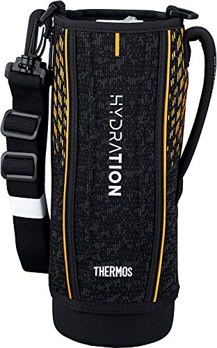 ブラックオレンジ/1500 ml/FHT-1501F ハンディポーチ・Color:ブラックオレンジ・パッケージ個数:1・サーモス 真空断熱スポーツボトル FHTシリーズ専用のハンディポーチ (ブラックオレンジ)・セット内容:ポーチ本体、スト...
