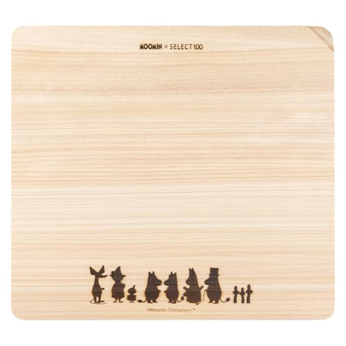 カッティングボードベージュ/230×210mm/000AP5124・パッケージ個数:1・MOOMIN × SELECT100 幅広い世代に人気の世界的キャラクター・ムーミンと貝印がコラボしたキッチンツールシリーズ・薄型、軽量、コンパクトサイ...