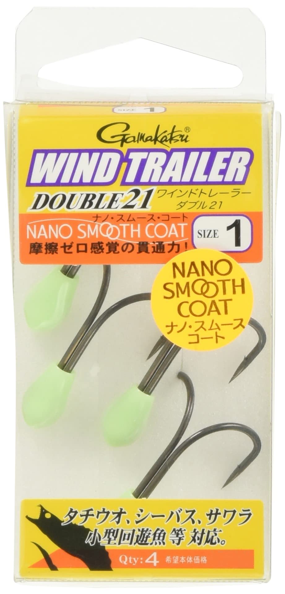 ・サイズ:#1 ・表面処理:ナノスムースコート ・入数:4本入