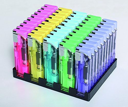 ・数量:50個セット ・カラー:5色(青・紫・ピンク・オレンジ・黄緑) ・点火方式:スライド式