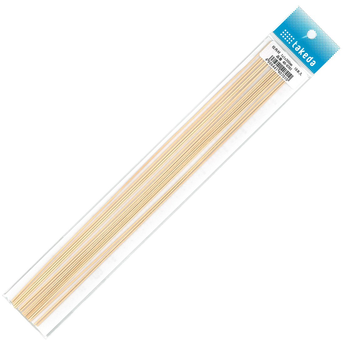 ・サイズ:1mm×1mm×300mm ・入り数:16本 ・型番:40-0701