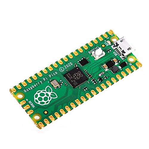 ・搭載マイコン:RP2040 ・プロセッサ:Arm Cortex-M0+デュアルコア ・動作周波数:133MHz ・Flashメモリー:2MB ・入力電圧:1.8~5V