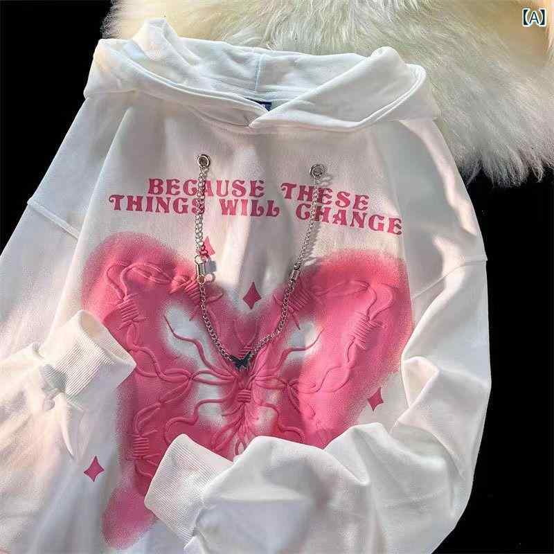 レディーススウェット.ゆったりとしたシルエット.フード付き.ポリエステル素材.サイズ：S, M, L, XL, XXL