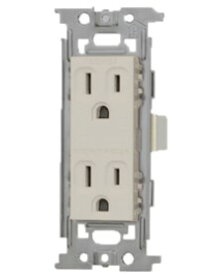 メーカー：東芝 接地ダブルコンセント NDG2122E(CW) 15A 125V ウォームベージュ色